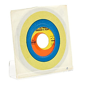 Okuna Outpost 6 Pack Clear Acrylic Shelf for Vinyl Record Display, Display Wall Shelves for Storage, Indoor Home Decor, 7 in.