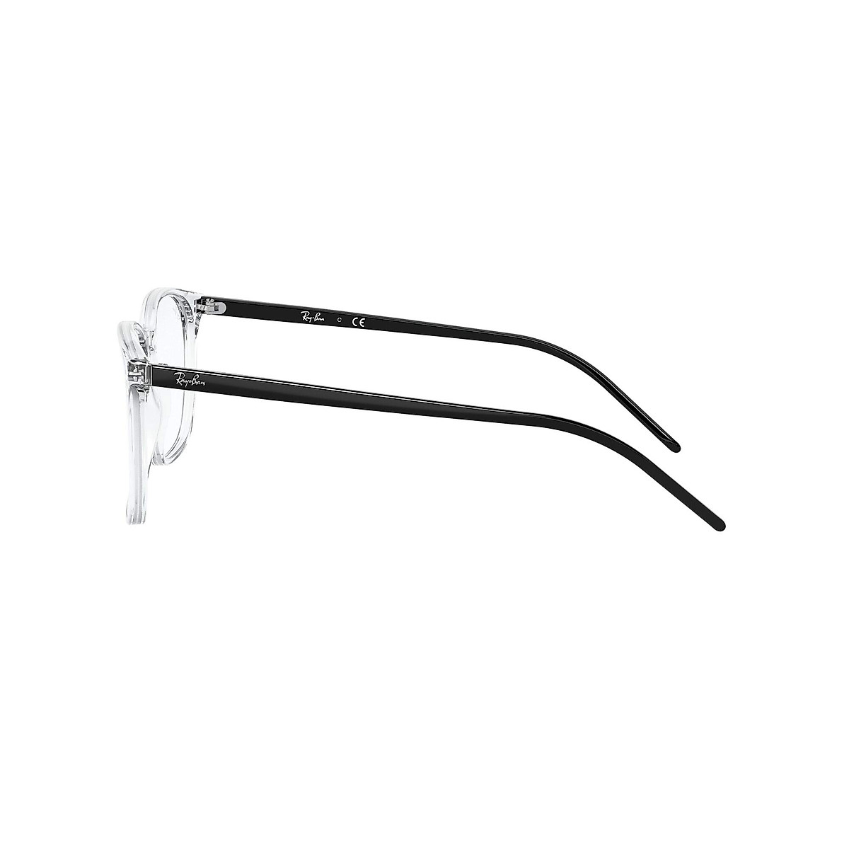 Ray-Ban RX5387 Square Prescription Eyeglass Frames, Transparent/Demo Lens, 54 mm