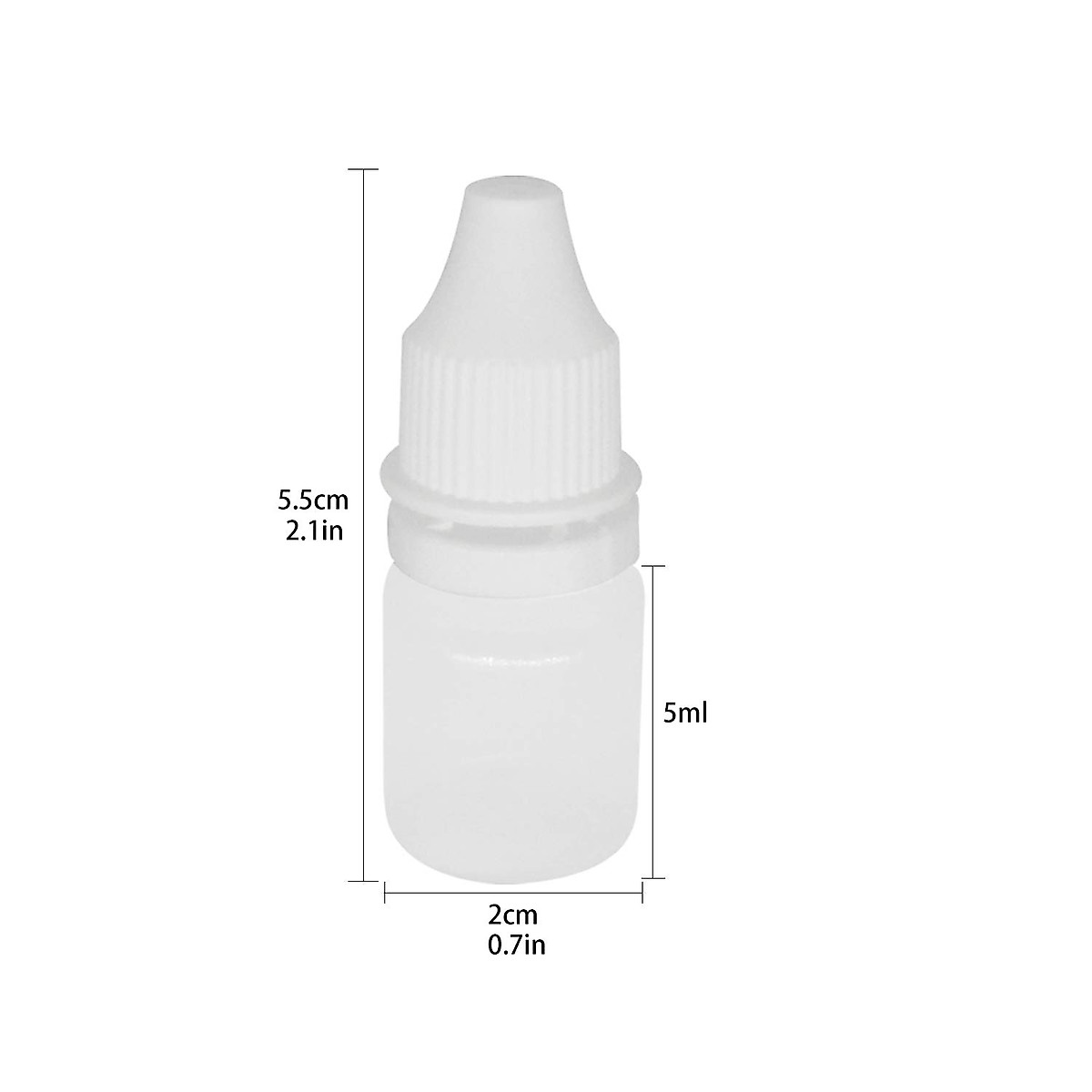 TRENDBOX 10 Pack 5ml Plastic Empty Eye Liquid Dropper Bottles