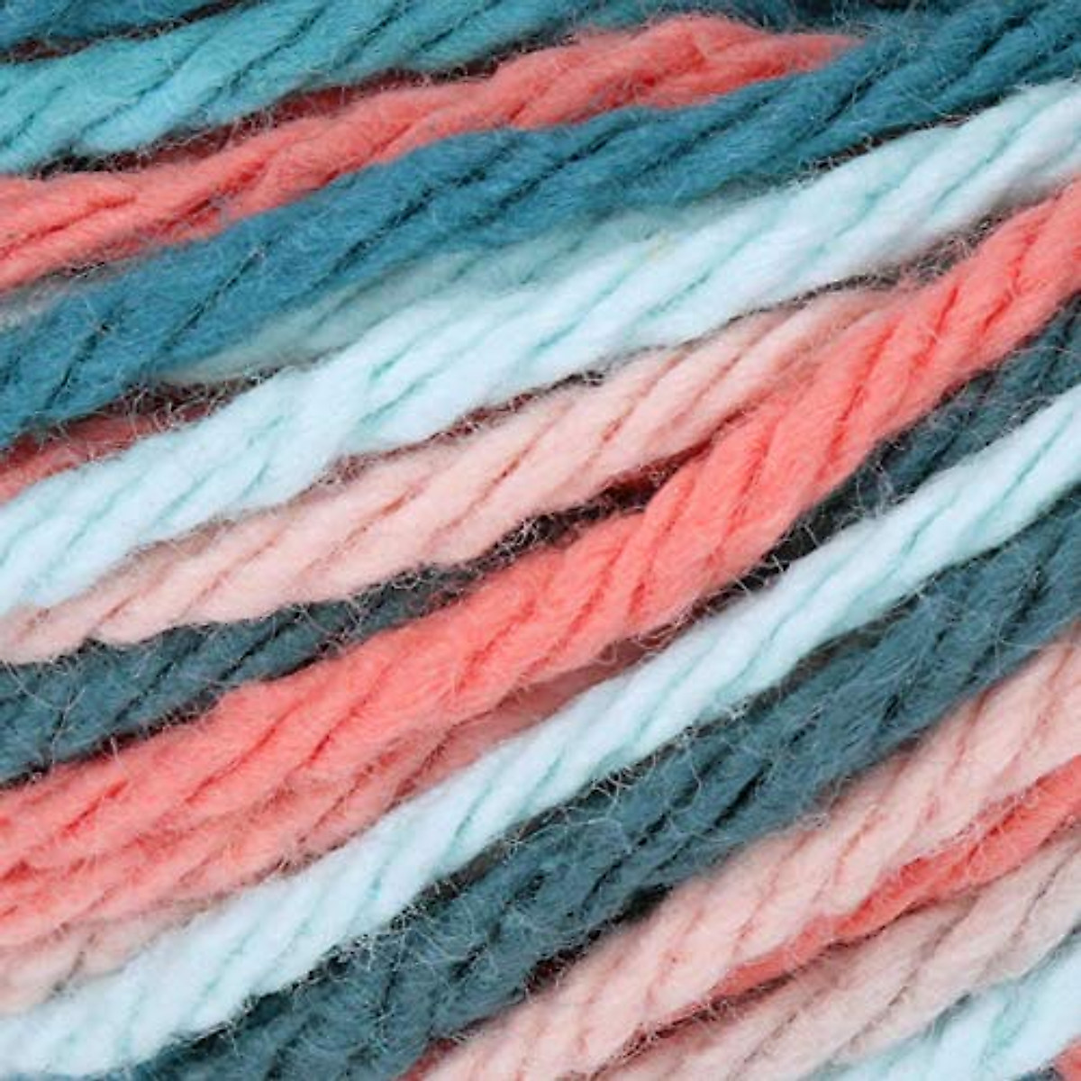Lily Sugar N' Cream, The Original, Yarn, 57 grams,Coral of the Seas, One Ball