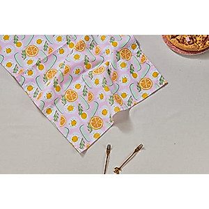 SunMoonSky Hand Bath Towels 100% Cotton Placemats 14 x 19 Inch, Hand Bath Towels or Cotton Placemats Set of 2 Collection of The Elegant Styles and Quality Fabrics for Every Occasion. (Lemon)