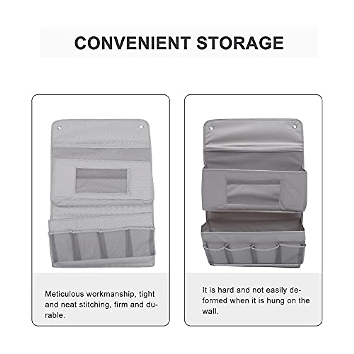 Zerodeko 1 Set Storage Bag Hanging Pouch Hanging Bag Storage Pouch Convenient Wall-Mounted Wall Hanging Pouch Grocery Bag with 2Pcs Punch-Free Hooks for for Dorm Home