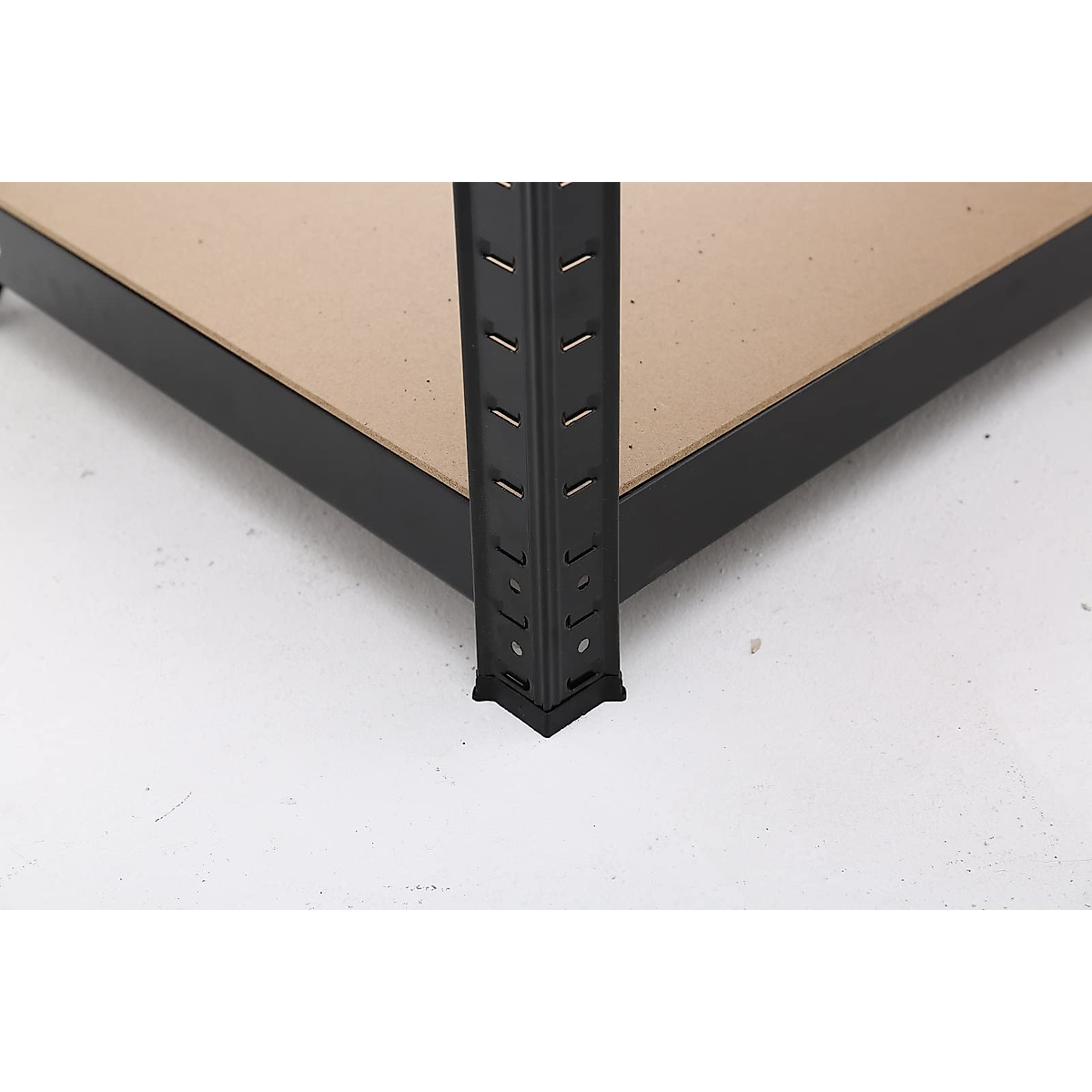 Panana 5 Tier Racking Shelf 70.8x39.3x15.7 inch Garage Shelving Storage Shelves Unit 1.8M Higher Utility Rack Shelf Organizer for Workshop/Commercial/Industrial/Kitchen (Black, 180X100X40CM)