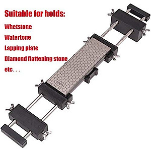 SCOTTCHEN Sharpening Stone Sink Bridge Whetstone Holder with Adjustable 17-3/4" No-Slip Rubber for Easy Honing 304 Stainless Steel