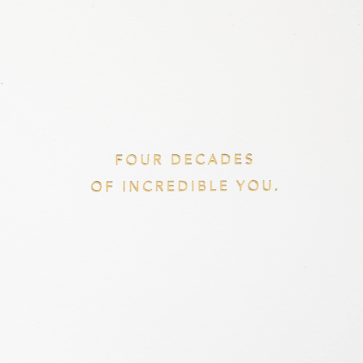 Hallmark Signature 40th Birthday Card (Incredible You)