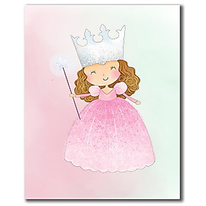 Wizard Of OZ Prints - Set Of 6 Kids Bedroom Nursery Wall Art Decor (8 Inches X 10 Inches) Photos Dorthy Tinman Scarecrow Lion Wicked Witch Glinda Good Witch