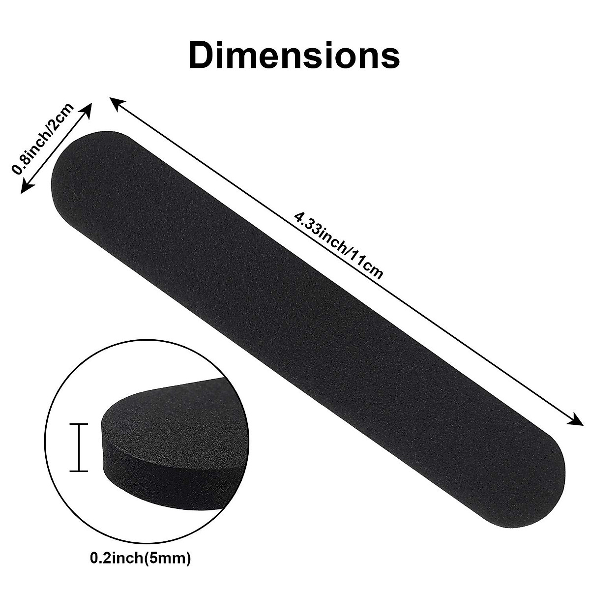 Geyoga Hat Size Reducer (48 Pieces, Black, White, Gray) - Soft EVA Foam Hats Tape for Tightening Men and Women's Hats & Caps, Adjustable Sweatband