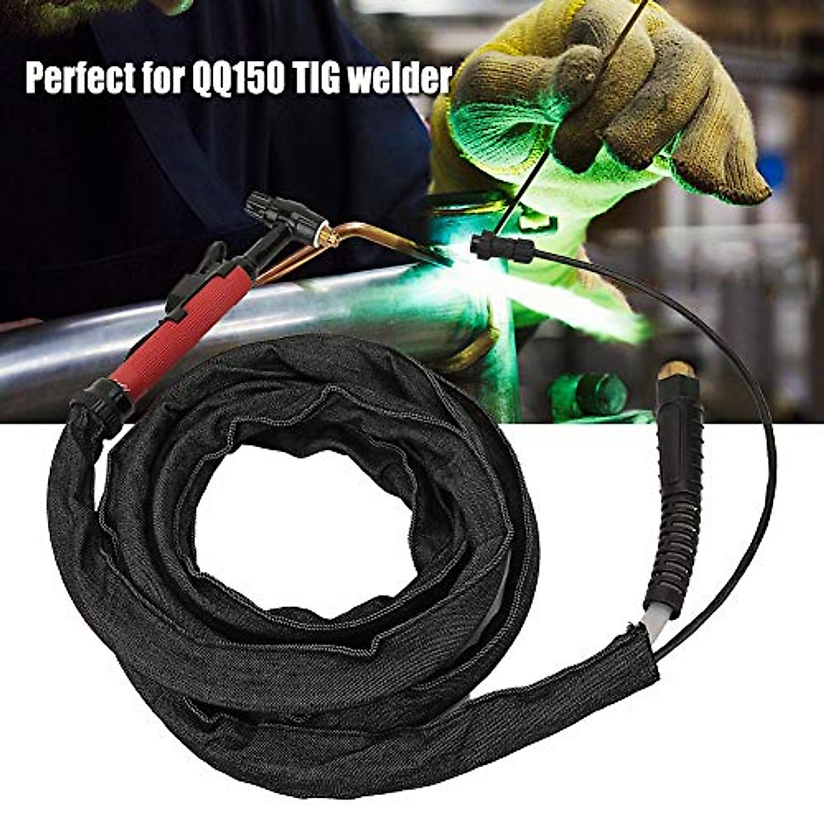 FTVOGUE FTVOGUE TIG Welding Torch Electrode Set for QQ150 3.7m 12ft Air-Cooled Welder ,Welding Torch