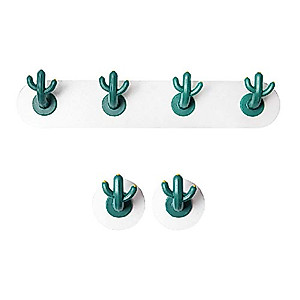 Cactus Wall Hooks, Coat Rack Wall Mounted Hanger Hat Hooks Robe Hook Entryway Wall Hangers Hooks Modern Decor Wall Decoration for Coats, Hoodies, Hats, Scarves, Purses, Bath Towels, Clothing