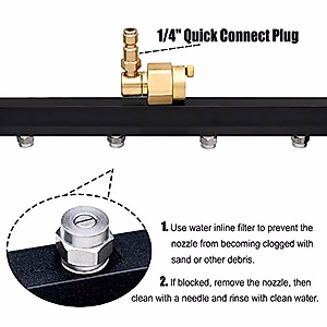 ZALALOVA Pressure Washer Undercarriage Cleaner, 16 Inch Power Washer Surface Cleaner Attachments, Under Car Wash Water Broom w/ 2 Pcs Extension Wand 1 Pc 60¡ã Angled Wand, 4000 PSI