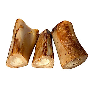 123 Treats Marrow Bones for Dogs - 5-6 inches (6 Count) Natural Beef Dog Treats, Easily Digestible Bone Marrow Dog Treats for Healthy Snacking, Long-Lasting Bones for Dogs