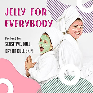 Pamper Day - Jelly Masks for Facials, Peel Off Face Mask Bundle Kit, Jelly Mask Facial Kit for Skin Care, Spa Mask Set With 10 Fruit Peel Masks, Silicone Brush, Mixing Bowl, Spatula, & Measuring Spoon