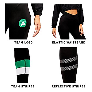 Ultra Game NBA Chicago Bulls Womens Leggings Perimeter Fitness Sport Yoga Pants, Black, Medium