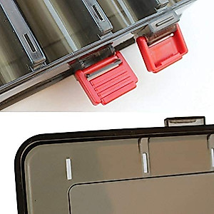 OriGlam Fishing Lure Storage Box, Fishing Tackle Storage Trays Double Sided 10 Compartments Waterproof Storage Boxes for Vest, Fly Fishing