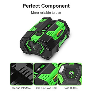 Komifolen 56v 5.0Ah Lithium Ion Replacement Battery Compatible with EGO BA1400T BA2800T BA1120 BA4200