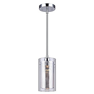 Canarm IST184B01CH10 Rohe 1-Light Pendant, Chrome