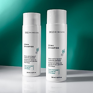 DCL Skincare Zoma Shampoo – Dry Scalp Care with Zinc Pyrithione, Relieves Itching, Flaking, and Dandruff, Seborrheic Dermatitis Treatment, 8 fl oz