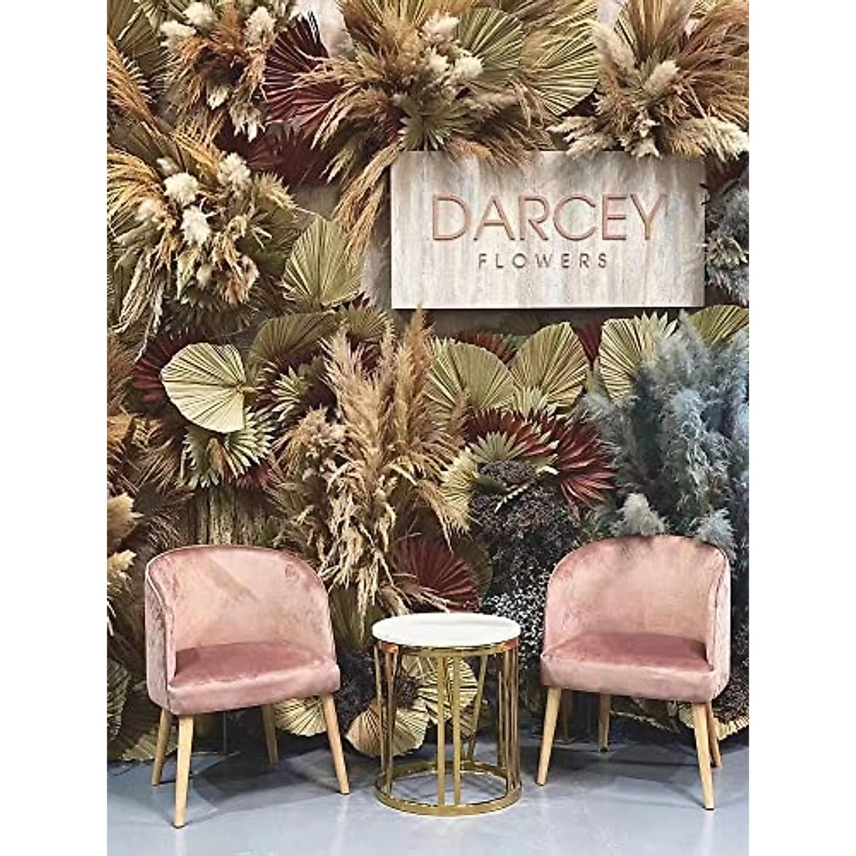 4PCS Pale Yellow Natural Dried Palm Leaves, 16"x8" Dried Palm，WAMPAR Hand-cut Heart-shaped Dried Palm Spear Bohe Decoration, Suitable for Bohe Wedding, House Party Decoration, DIY Flower Decoration