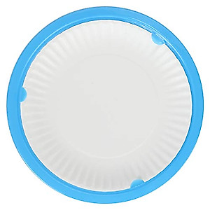 Trenton Gifts 10-Inch Reusable Plastic Paper Plate Holders, Picnic Supplies (12 Set - Assorted Colors)