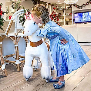 Vroom Rider X Ponycycle Ride-On Unicorn for 4-9 Years Old - Medium