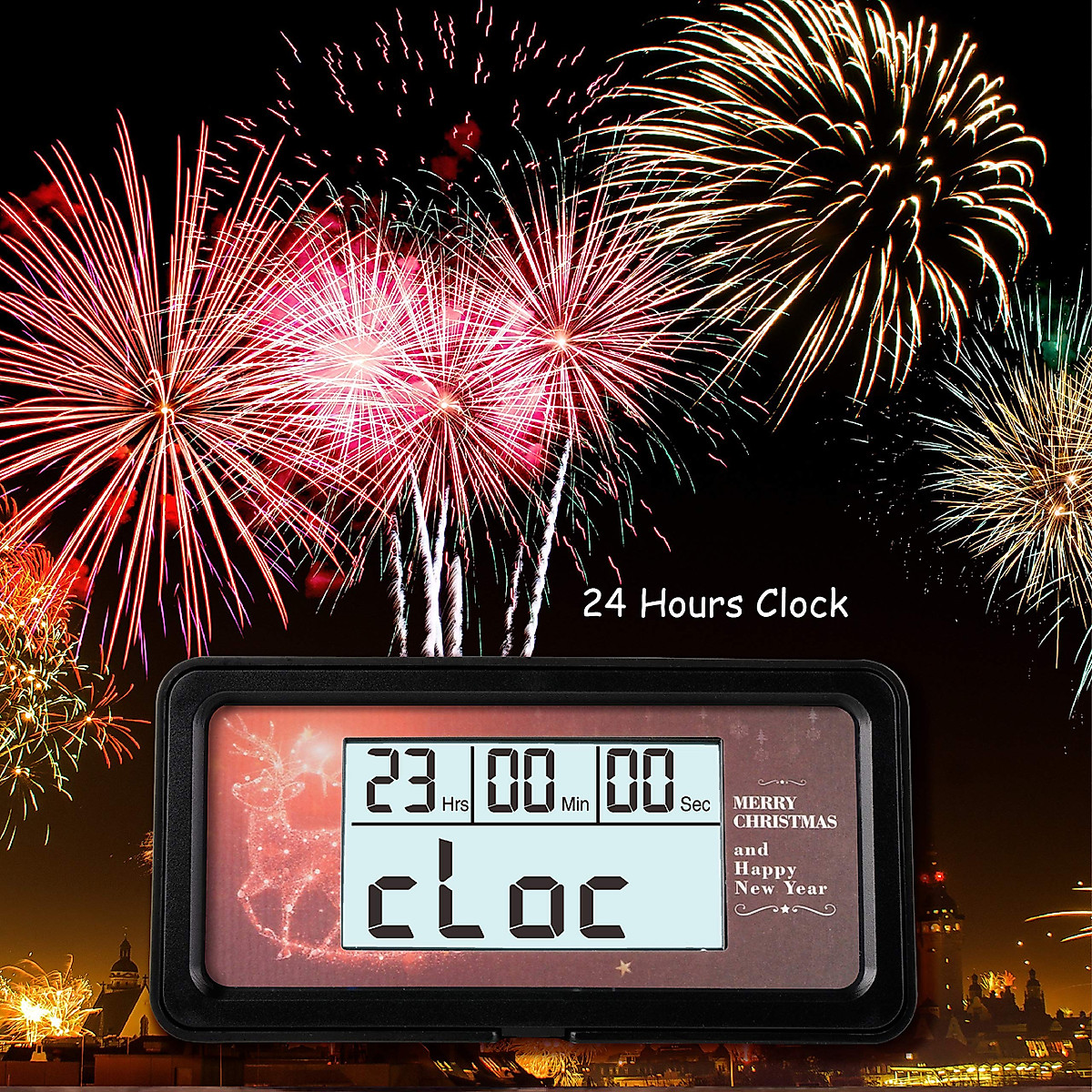 Runleader Digital 9999 Days Events Timer,Countdown Tracking,Stopwatch Record,Calendar&Clock Display,Data Resettable for Vocation Retirement Meeting Anniversary Graduation Wedding Premiere.