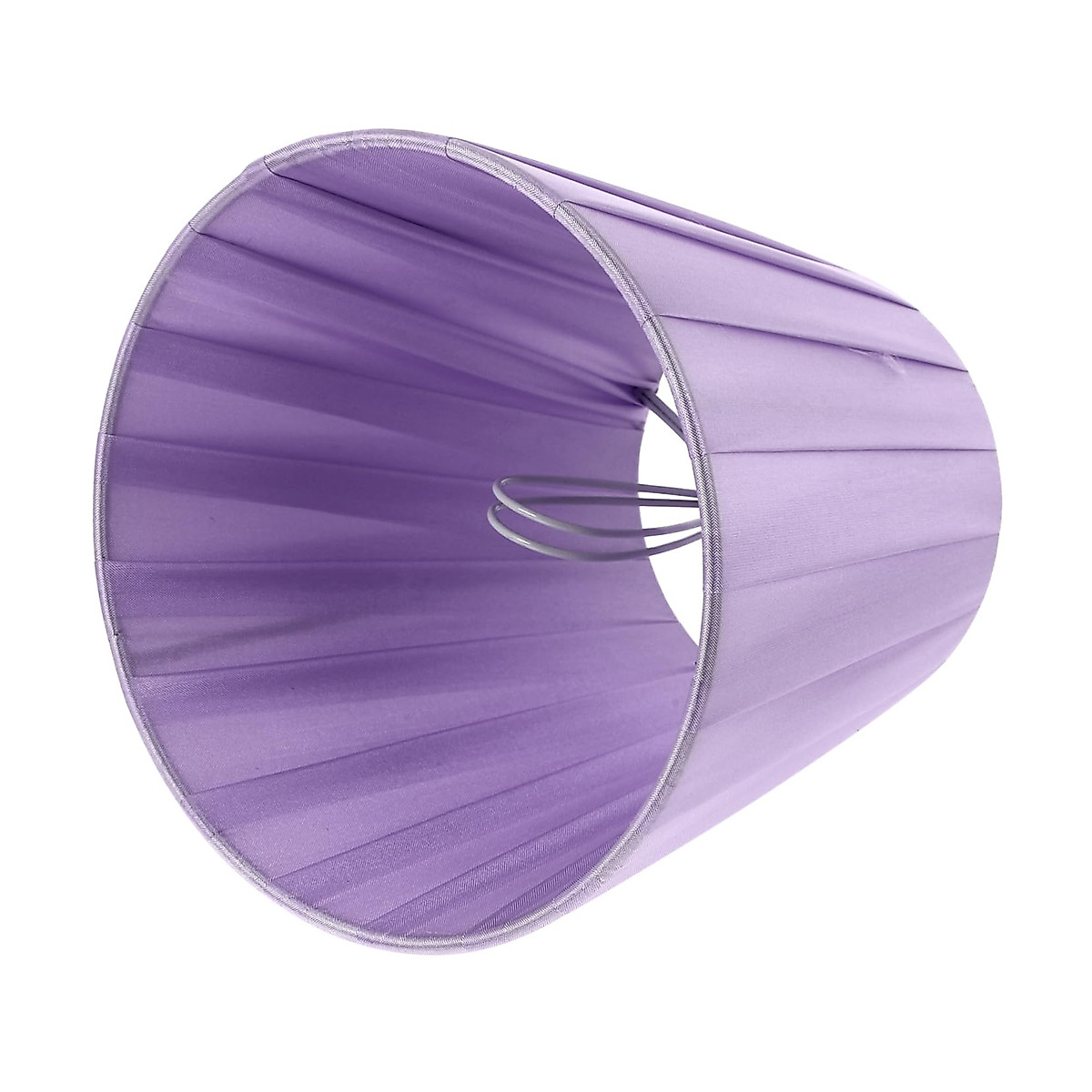 Purple Fabric Drum Lamp Shade for Table Lamps - Clip-on, 5.5x3.5x4.9 Inch