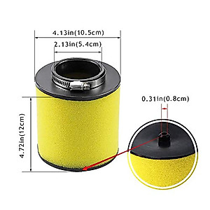 SOLLON Recon 250 17254-HM8-000 Air Filter for Honda Recon 250 TRX250 TRX250TE 2x4 TRX250TM Sportrax TRX250EX TRX250X ATV
