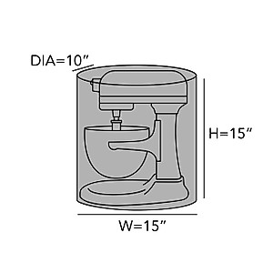 Covermates Keepsakes – Mixer Cover – Dust Protection - Stain Resistant - Washable – Appliance Cover, Red