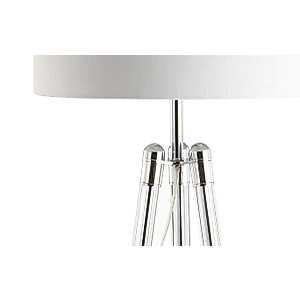 JONATHAN Y JYL2081A Arliss 60" Surveyor's Tripod Metal/Crystal LED Floor Lamp Contemporary,Glam,Modern,Transitional for Bedrooms, Living Room, Office, Reading, Chrome