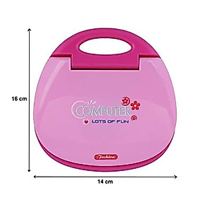 METREY Educational Laptop Toys for Kids, Numbers Alphabets Learning Kids Baby Toys with Led Display, Music, Spell & Asking Mode | Learning Tablet for Kids 3+ Years Boy Girl (Multi Color) (Pack of 1)