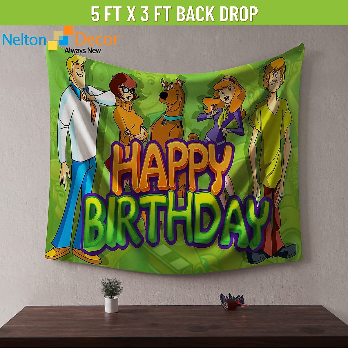 Nelton Adventure Dog Party Supplies Includes Cake Topper, 24 Cupcake Toppers, 20 Latex Balloons, Happy Birthday Backdrop, 1 Table Cloth , 1 Banner…