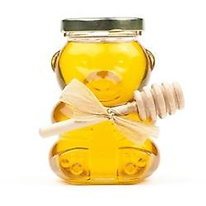 Nakpunar 12 pcs 9 oz Glass Bear Jars with Gold Lids for Honey, Candies, Piggy Banks (12, Gold)