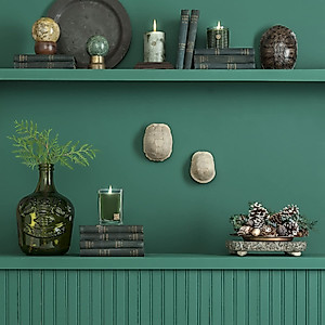 Aromatique Smell of Tree Textured Glass Candle 6oz - Decorative Home Fragrance Aromatherapy Long Lasting Room Air Freshener Deodorizer Perfect Fall Decoration Luxury Glass Candle Christmas Gifts