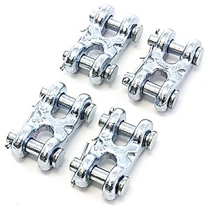 Red Hound Auto (4 Safety Chain Repair Link 1/4 Inch - 5/16 Inch Twin Link Clevis 3900 WLL