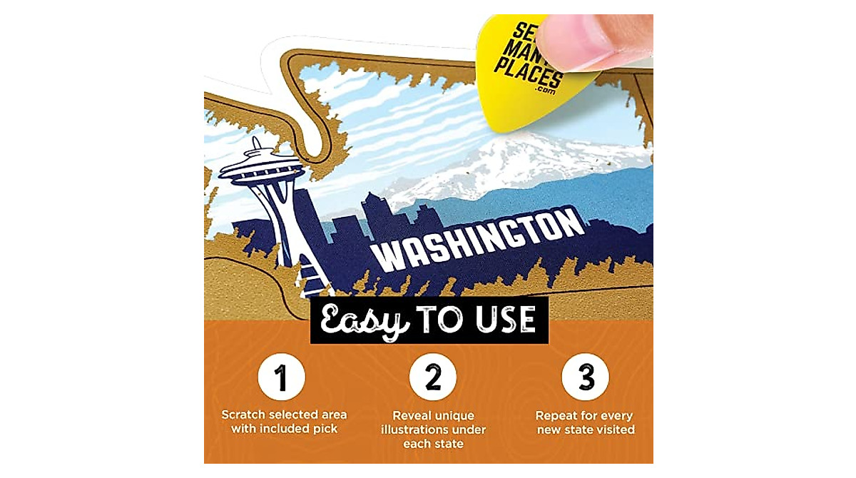Scratch Off USA Travel Map - Uncover Adventures!