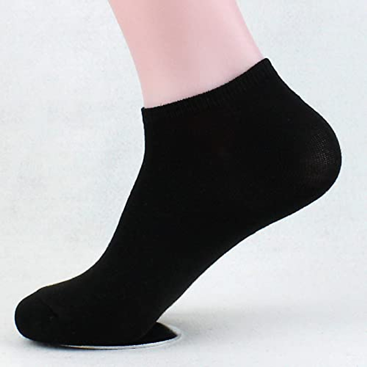 Welldaye 30 Pairs Men Ankle, Low Breathable Casual, Sports, Thin Athletic Short Sock Bulk (black), 18 (b00012)