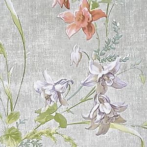 Yifely Rural Floal Vinyl Furniture Paper Pre-Pasted Shelf Liner Dresser Drawer Sticker 17.7 Inch by 9.8 Feet