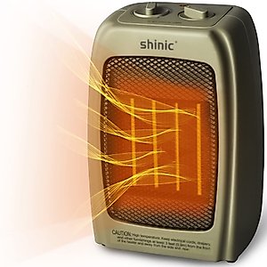 Shinic Space Heater,1500W Milkhouse Heater with Thermostat, Overheat protection, Tip-Over Auto Shut Off, Utility Heater for Garage, Bedroom, Greenhouse