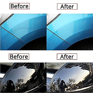 HERCHR Car Scratch Remover Cream, Car Scratch Repair Polishing Kit With Car Wash Sponge