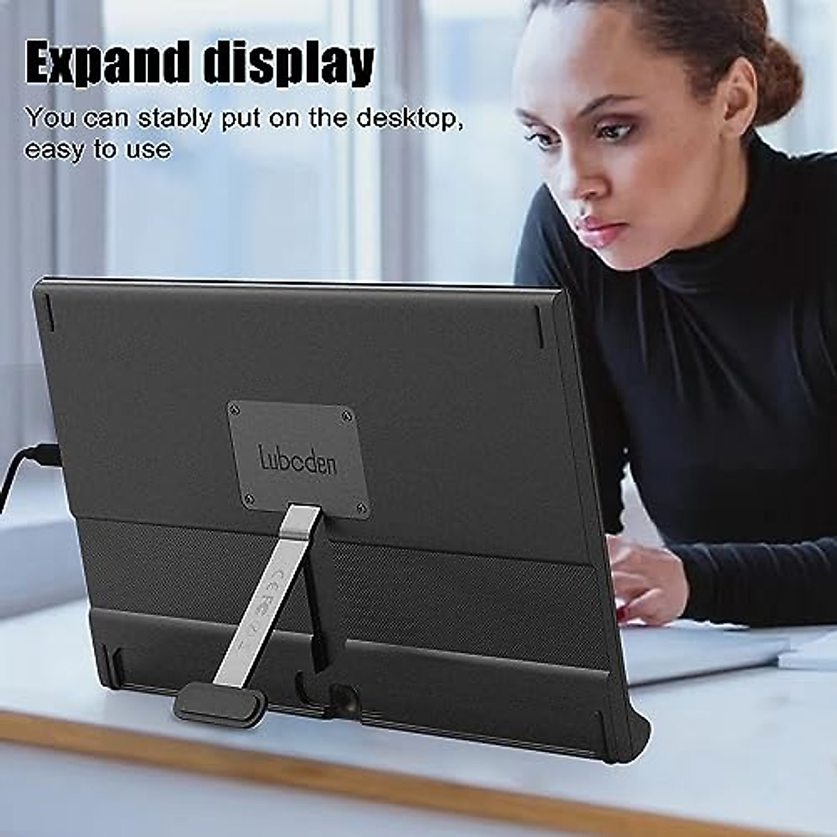 emlovosy 15.6-inch FHD IPS Laptop Expansion Screen 1080P High Clarity ...
