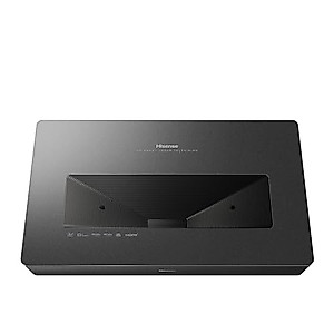 Hisense 100L5H Laser TV Ultra Short Throw Projector with 100" ALR High Gain Screen, 4K UHD, 2700 ANSI Lumens, Dolby Vision & Atmos, HDR10, Google TV, Netflix