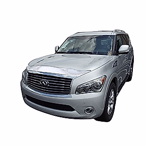 Auto Ventshade [AVS] Aeroskin Hood Protector | 2011 - 2013 Infiniti QX56, Low Profile/Flush - Chrome | 622040