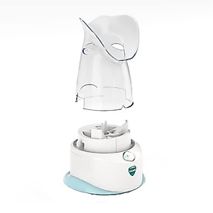 Vicks Personal Steam Inhaler, V1200, Face Steamer or Inhaler with Soft Face Mask for Targeted Steam Relief, Aids with Sinus Problems, Congestion, Cough, Use with Soothing Menthol Vicks VapoPads