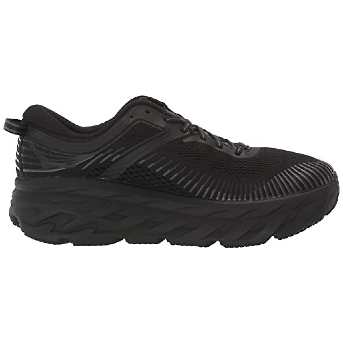 HOKA ONE ONE Bondi 7 Mens Shoes Size 9, Color: Black/Black