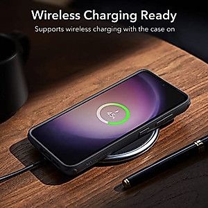 ESR for Samsung Galaxy S23 Plus Classic Kickstand Case, Adjustable Built-in Camera Ring Stand, Military-Grade Drop Protection, Case for Samsung S23 Plus, Shockproof Scratch-Resistant, Frosted Black