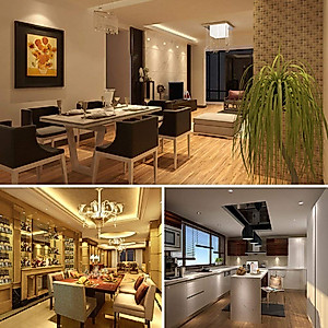 SZGMJIA GU10 LED Bulbs, LEDMEI 6 Pack GU10 Led Light Bulbs, 50W Halogen Bulb Equivalent, 120 Volt, 6.5W 550lm, 4000K Natural White, 40° Beam Angle Spotlight, UL Listed, Non-Dimmable