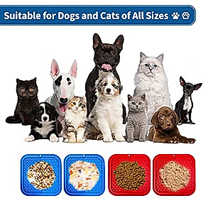 Large Lick Mat for Dogs and Cats, Food Grade Silicone Dog Lick Mat with Suction Cups for Pet Anxiety Relief Slow Feeder for Dog Boredom Reducer Dog Treat Mat Perfect for Bathing Grooming etc