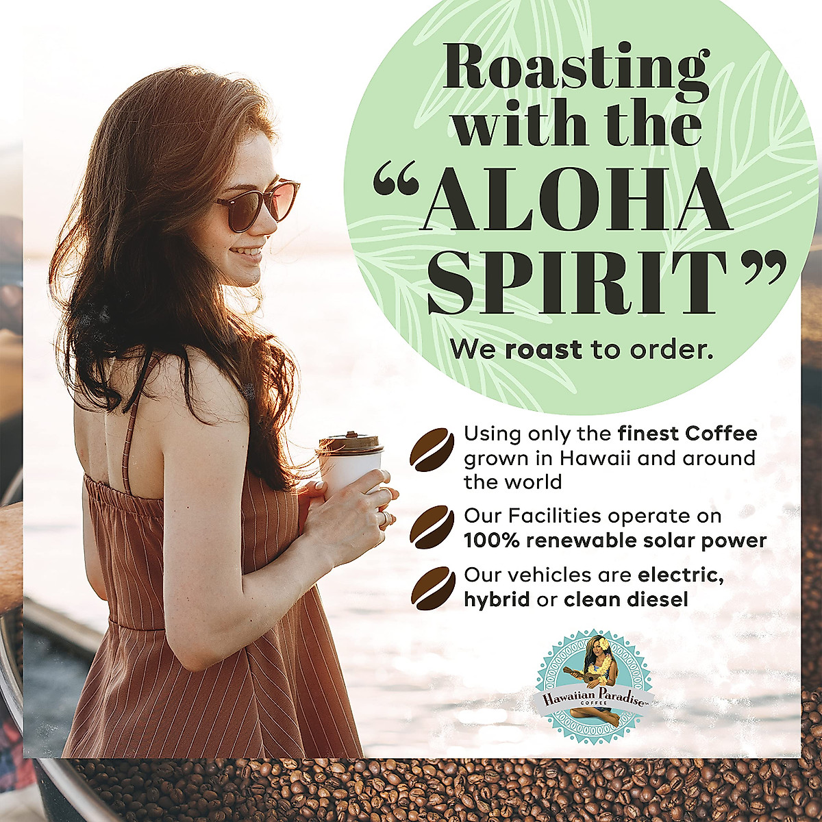 Hawaiian Paradise Coffee Chocolate Macadamia Nut Ground Coffee 24oz Bag, 100% Arabica Beans, Premium Rich Flavored, Finest Beans