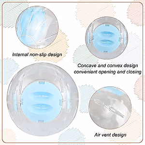 Andiker Hamster Ball, 5.52in Transparent Hamster Running Ball with Breathable Holes Easy to Install Hamster Exercise Ball for Small Animals to Keep Fit or Do More Sports Hamster Wheels
