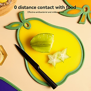 Chopping Board,Fruit Shape Food Cutting Board,Cut Fruit Vegetables Chopping Boards for Kitchen Pear